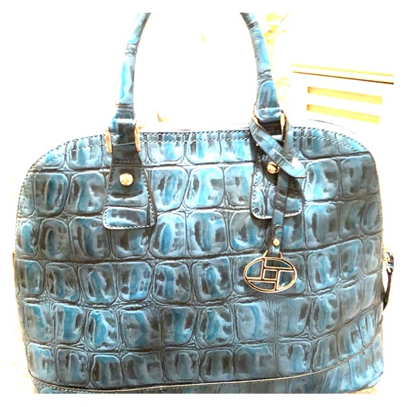 Bags | Beautiful Blue Handbag Like New | Poshmark